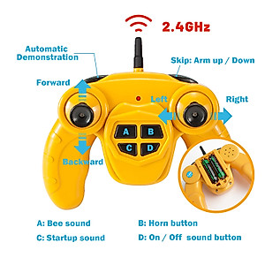 HYG Toys Remote Control Bulldozer, 1/24 Scale Front Loader Construction Vehicles Tractor for Boys，Construction Vehicles 9 Channel Tractor Excavator Toy