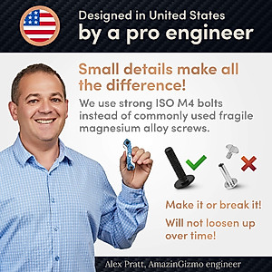 AmazinGizmo Folding Key Holder & Key Organizer Keychain - House & Car Compact Blue Slim Multi Key Chain with Pocket Clip & Carabiner - up to 12 Keys & More