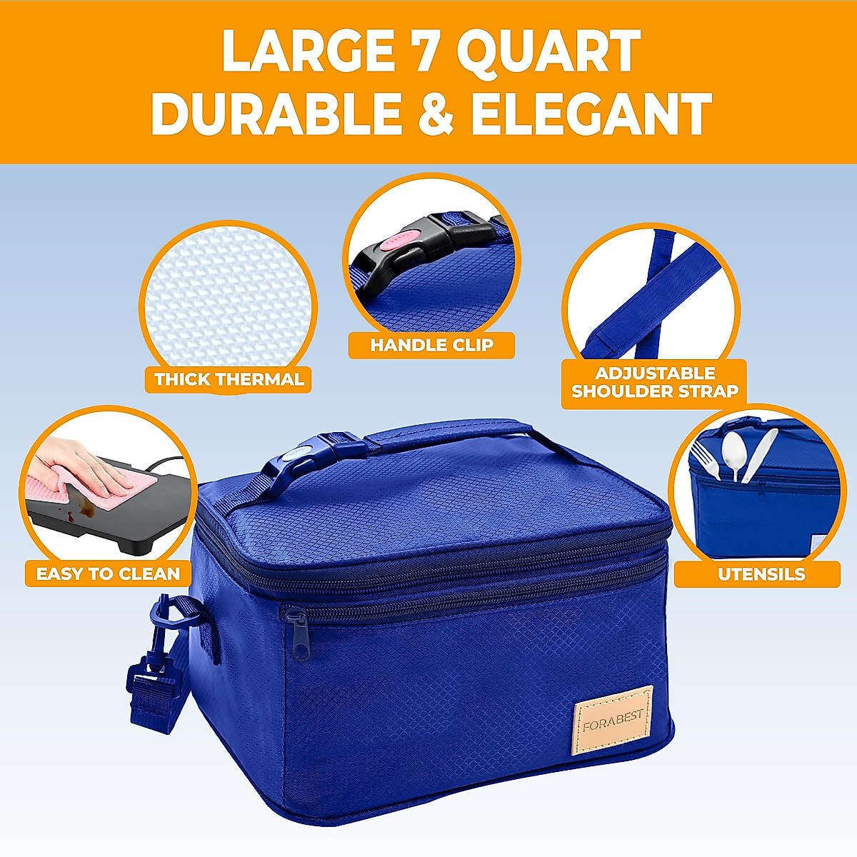 Portable Oven & Food Warmer Electric Lunch Box Food Heater 12/24/110/220V for Car, Truck, Office, Travel & Home ,Mini Portable Microwave Lunch Heater for Work, Compact Portable Food Warmer Lunch Box