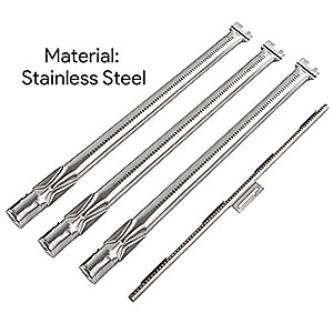 69787 18'' Burner Tube Replacement Parts for Weber Spirit II 300 & Spirit 300 Series, Spirit E310 S310 E320 S320 E330 S330 SP330 46510001 46700401 47510001 46500401 46513101, 68950 Stainless Steel 304