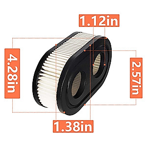 593260 Air Filter,Fuel Filter for 4247 5432 5432k 09P00 09P702 550E 500EX 550EX 625 575EX Series Engine (4 Pack)