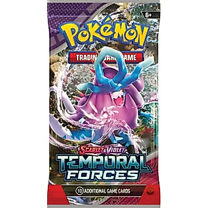Sportsntoys Scarlet and Violet Temporal Forces New Single Booster Bundle Pack -Factory Sealed- Comes with Extra Foil Collector Card