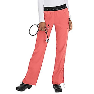 KOI Lite 720 Women's Spirit Scrub Pant (Coral, Medium)