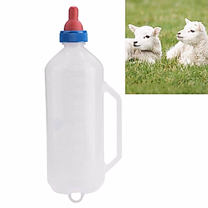 1L Baby Lamp Milk Feeder Bottle, Little Goat Calf Sheep Feeding Nursing Bottle Cup with Handle