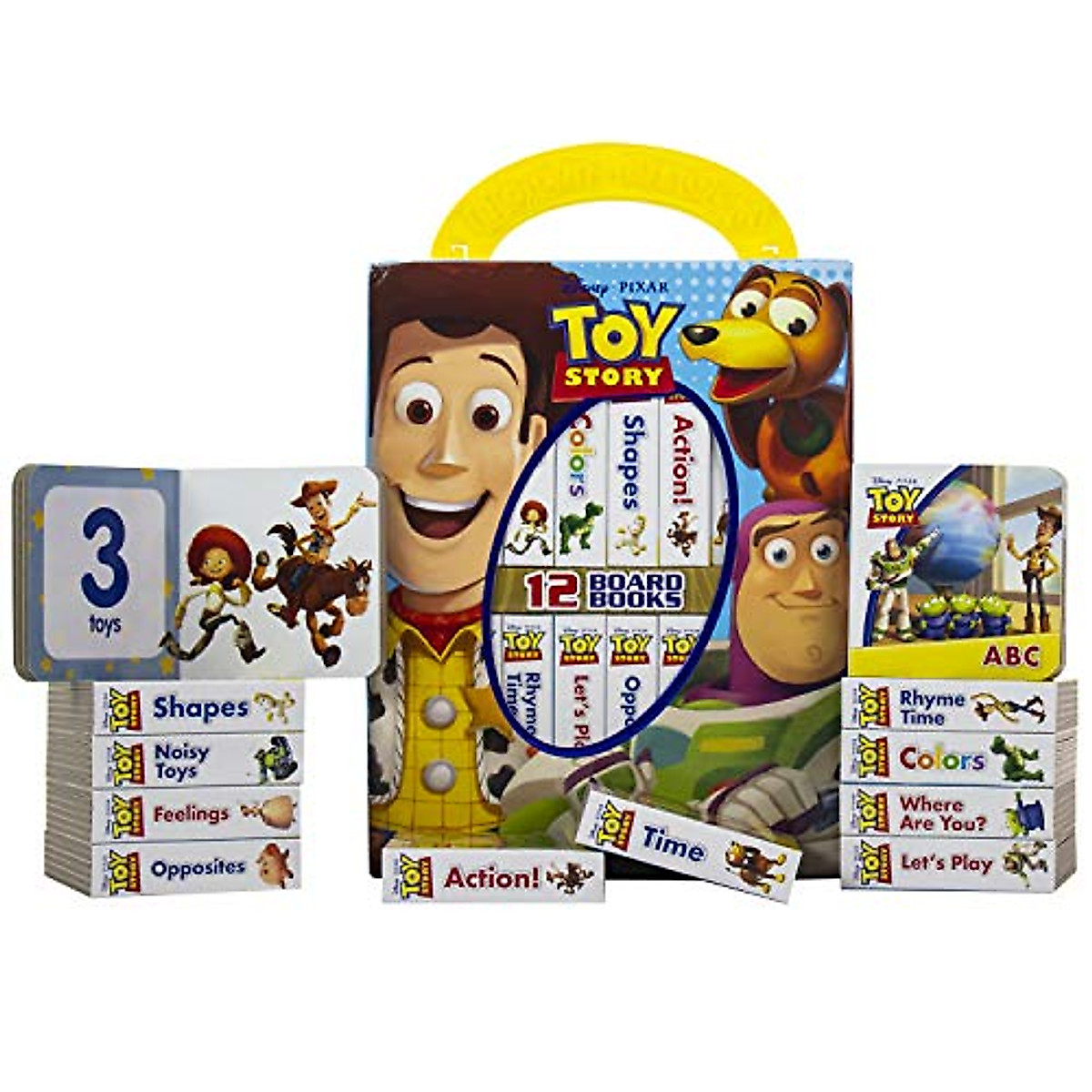 Disney Toy Story Woody, Buzz Lightyear, and More! - My First Library Board Book Block 12-Book Set - PI Kids