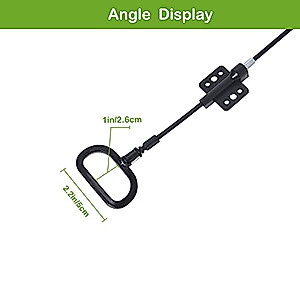 Podoy Recliner Cable Replacement for Sofa Chair Universal 44.5" with Release Pull Handle Adjust Cable D-Ring