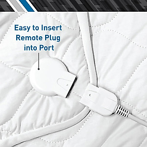 BodyMed Heated Mattress Pad with Skirt, Queen, 60 in. x 80 in. – Fitted Electric Mattress Topper with Temperature Control – Includes Two Controllers – Quilted, Washable, Mattress Protector for Heat