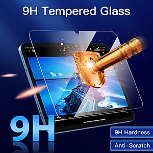 JETech Screen Protector for iPad 10 (10.9-Inch, 2022 Model, 10th Generation), 9H Tempered Glass Film, HD Clear, 2-Pack