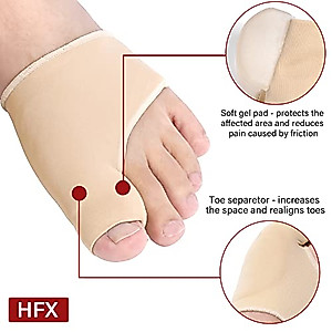 HFXBearArmor Bunion Splint 2PCS, Bunion Corrector for Men and Women Bunion Relief in Hallux Valgus, Toe Spacers for Feet, Hammer Toe Straightener Bunion Pads Day and Night Use - S