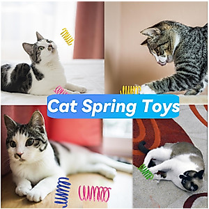 QUVOVID Cat Toys 27 Packs Combo Set, Cat Catnip Fish and Ball Toy, Cat Bell Balls Crinkle Balls, Cat Spring Toys, Plush Mices Attract Cats to Swat, Bite, Hunt, Interactive Toys