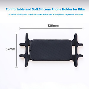 Bike Phone Holder Compatible with Most Phones,Compatible with Garmin Bicycle Bracket Mount Adapter,Detachable Universal Cell Phone Holder for Bike