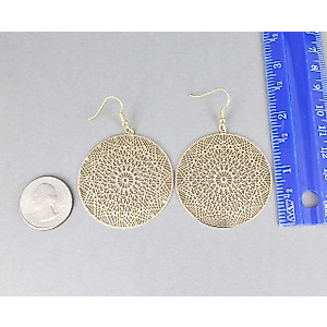 BURIUS Brass Earrings for Women Earrings - Jewelry Earrings for Women Trendy Hanging Brass Earrings