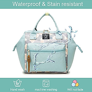 Aerobunny Small Diaper Bag Tote for Mom Dad - Mini Diaper Bag Backpack Mommy Bag Include Insulated Pocket