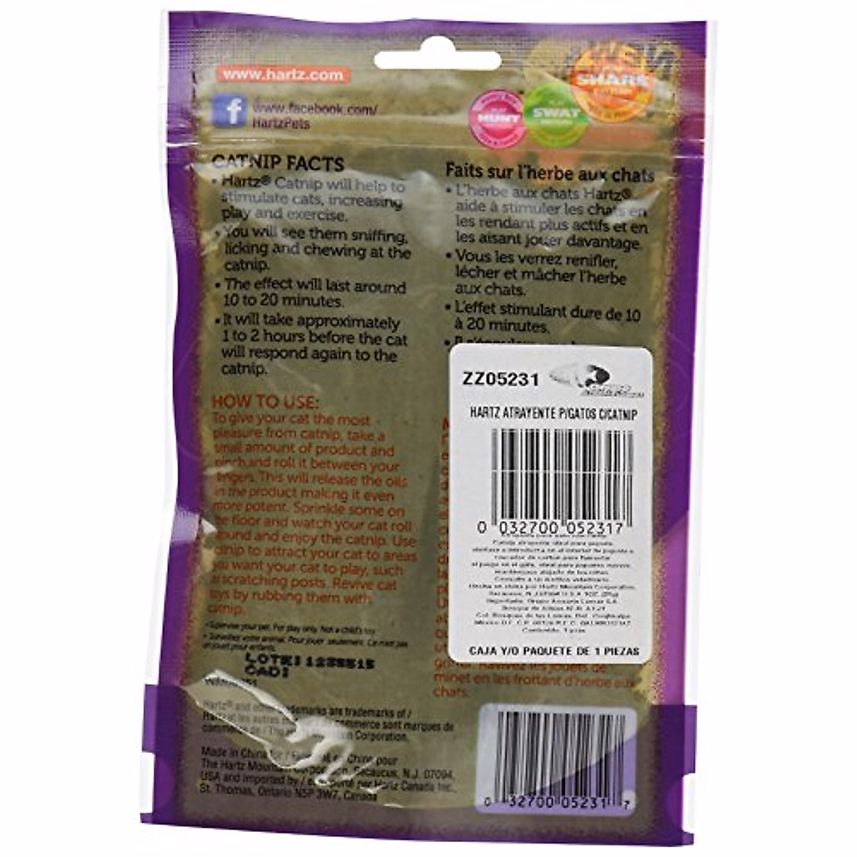 Hartz Just For Cats 100% Pure Catnip - 1oz, Model:3270005231