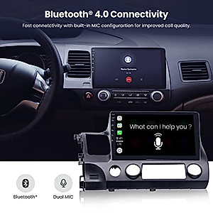 maXpeedingrods Car Stereo Radio for Honda Civic 2006-2011, 10.1'' HD Touch Screen in-Dash GPS Navigation, Wireless Apple Carplay & Android Auto, Mirror Link, Bluetooth, WiFi, USB Charging, 2G+32G