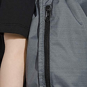 Nike Brasilia Training Gymsack, Drawstring Backpack with Zippered Sides, Water-Resistant Bag, Flint Grey/Black/White