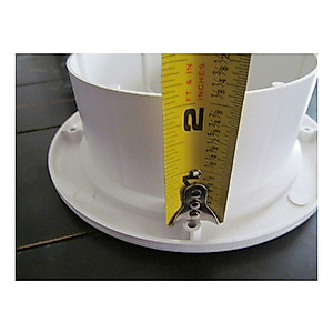7" Round White Ceiling A/C Vent 2" Extension Used in Newmar Other RV Motorhome
