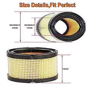 HIFROM Air Filter with Fuel Line Primer Bulb Shut Off Valve Spark Plug Replacement for Tecumseh HM70 HM80 H80 VM80 HM100 Engines 33268 33263