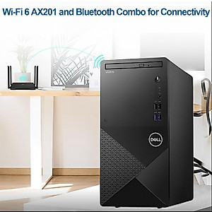 Dell Vostro 3910 Business Desktop Computer, 12th Gen Intel 4-Core Processor(Up to 4.3Ghz), 32GB DDR4 RAM, 1TB NVMe SSD, WiFi 6, DVD-RW, Display Port, HDMI, SD Card Reader, Windows 11 Pro, Black