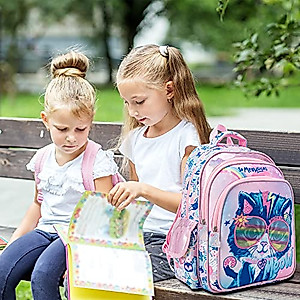 Robhomily Cat Kids Backpack with Lunch Bags binding commodities