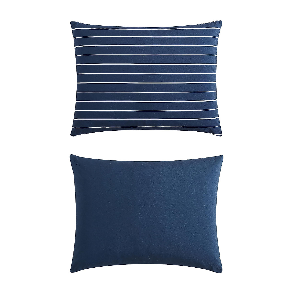 Nautica - King Duvet Cover Set, Soft Reversible Microfiber Bedding with Matching Shams, Solid Home Decor for All Seasons (Longdale Navy, King)