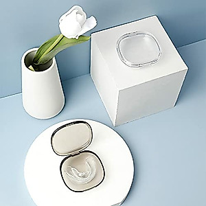 Retainer Case, Orthodontic Retainer Case, Oral care box, Beautiful And Durable, Compact And Easy To Carry (Gray)