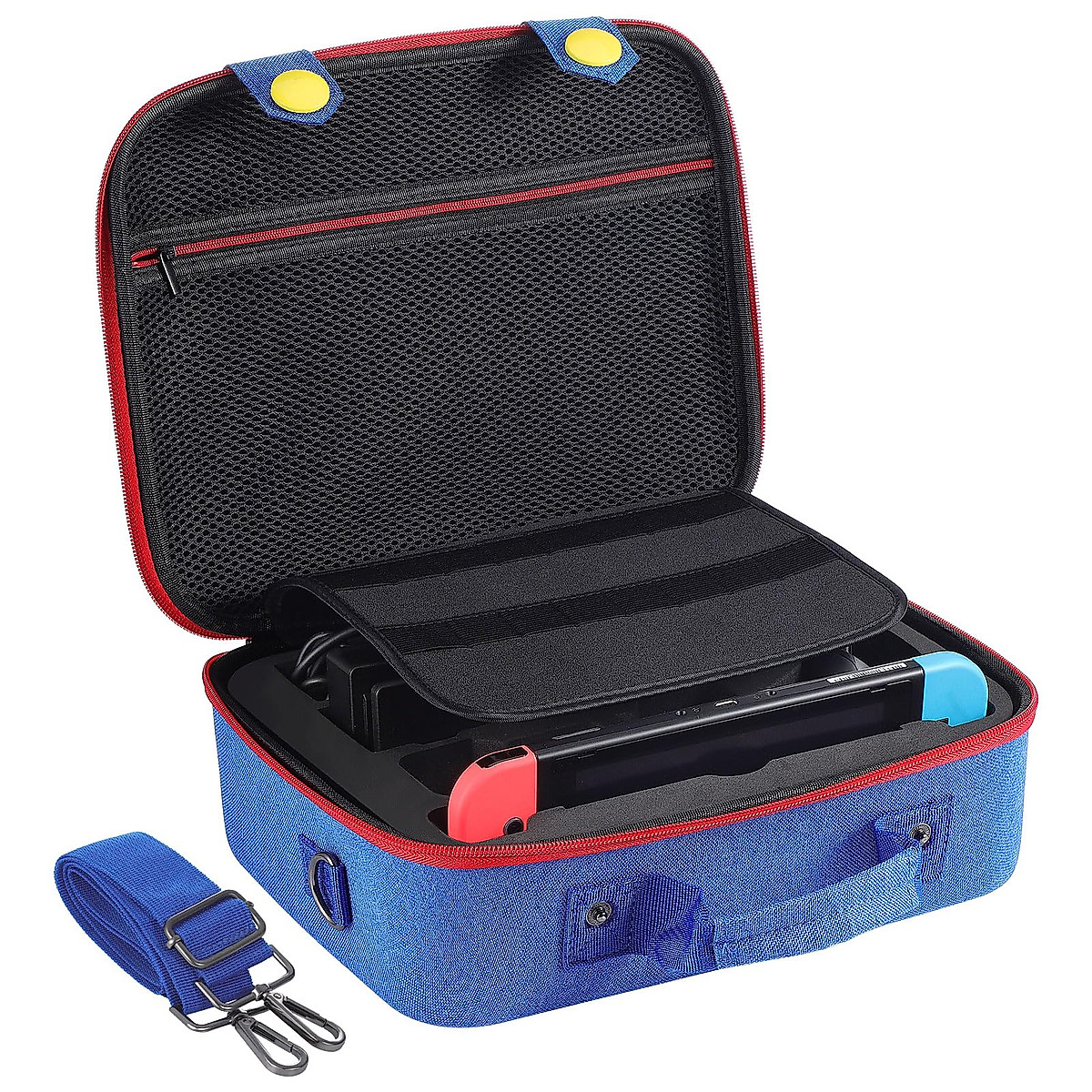 abcGoodefg Carrying Storage Case Compatible With Nintendo Switch, Protective Hard Shell Carry Bag for Nintendo Switch Console and Accessories