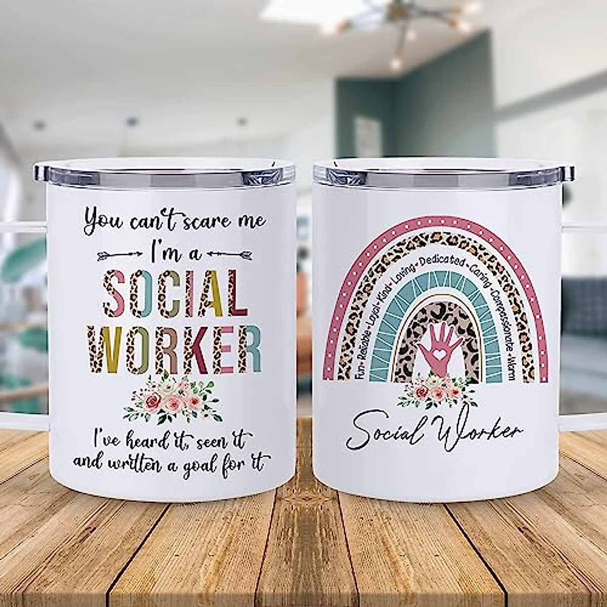 Hyturtle Social Worker Gifts for Women - Social Worker Gifts Tumbler Mug 12oz - Gifts for Social Workers - Social Worker Office Decor - School Social Worker Mug - Practitioner Birthday Gift Ideas Cup