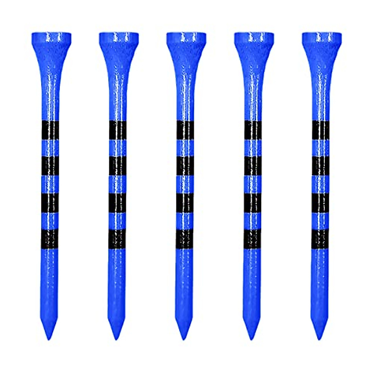Zivisk Wooden Golf Tees 2-3/4" 100 Count 70mm Blue