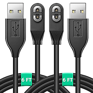 2 Pack-6FT Charging Cable for AfterShokz Aeropex AS800 & Shokz OpenRun Pro & OpenRun & OpenRun Mini & OpenComm Magnetic Charging Cable USB Charger Cable for AfterShokz Aeropex Headphones Charger Cords