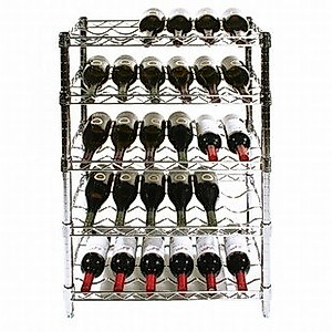 Shelving Inc. Wine Rack with 5 Shelves - 14" d x 24" w x 34" h