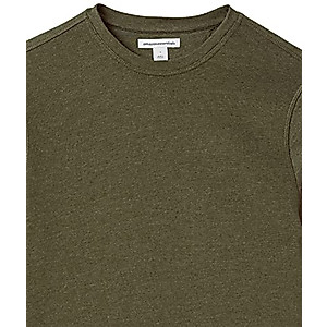 Amazon Essentials Men's Fleece Crewneck Sweatshirt - Olive Heather, Medium (Available in Big & Tall Sizes)