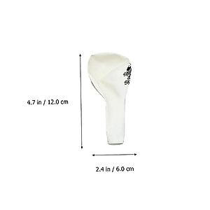 Abaodam 40 pcs Kit for Decor White Rose Ballons & Garland Decoration Latex Engagement Mrs To Mr Printed Gold Letters Day Valentines Letter Decorative Balloons Wedding and Party