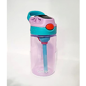 Contigo Kids Water Bottle, 14 oz with Autospout Technology – Spill Proof, Easy-Clean Lid Design – Ages 3 Plus, Top Rack Dishwasher Safe – Grape Sorbet