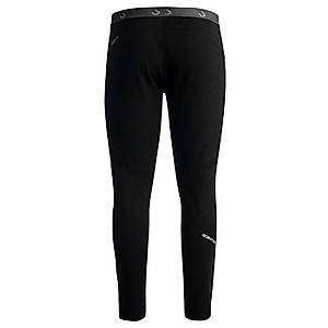 ScentLok Bowhunter Elite:1 Trek Merino Wool Base Layer Thermal Pants for Men (Blackout, Large)