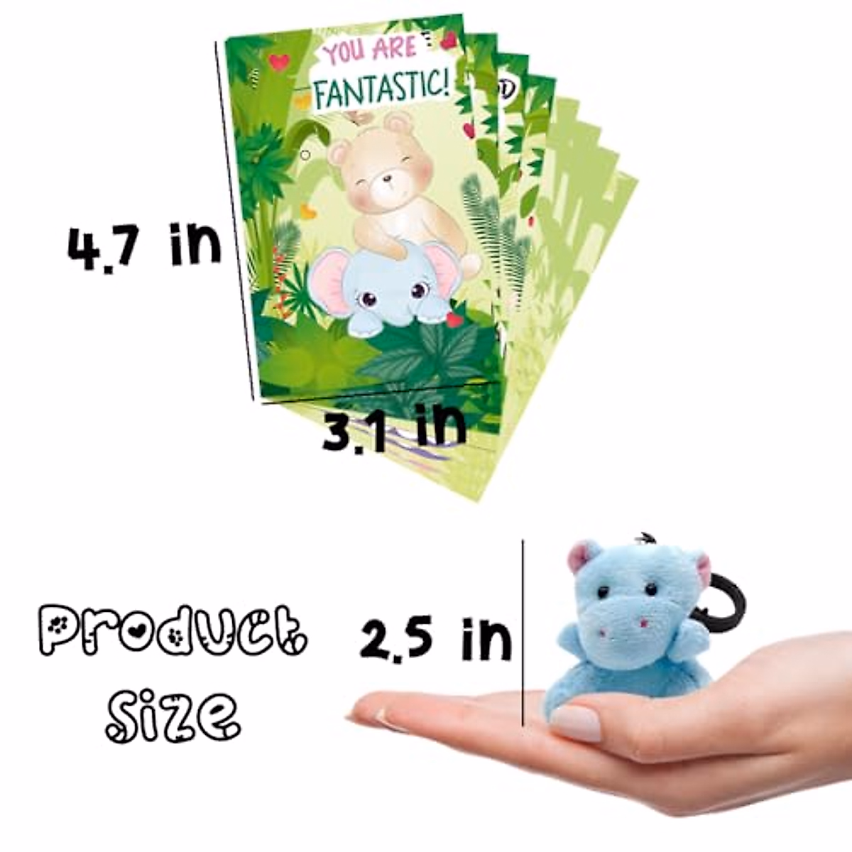 DINESIL 24 Pack Mini Plush Animals Toys, Small Stuffed Animal Plush Keychain for Goodie Bag Fillers, Easter Basket Stuffers, Easter Party Favors, Classroom Prizes