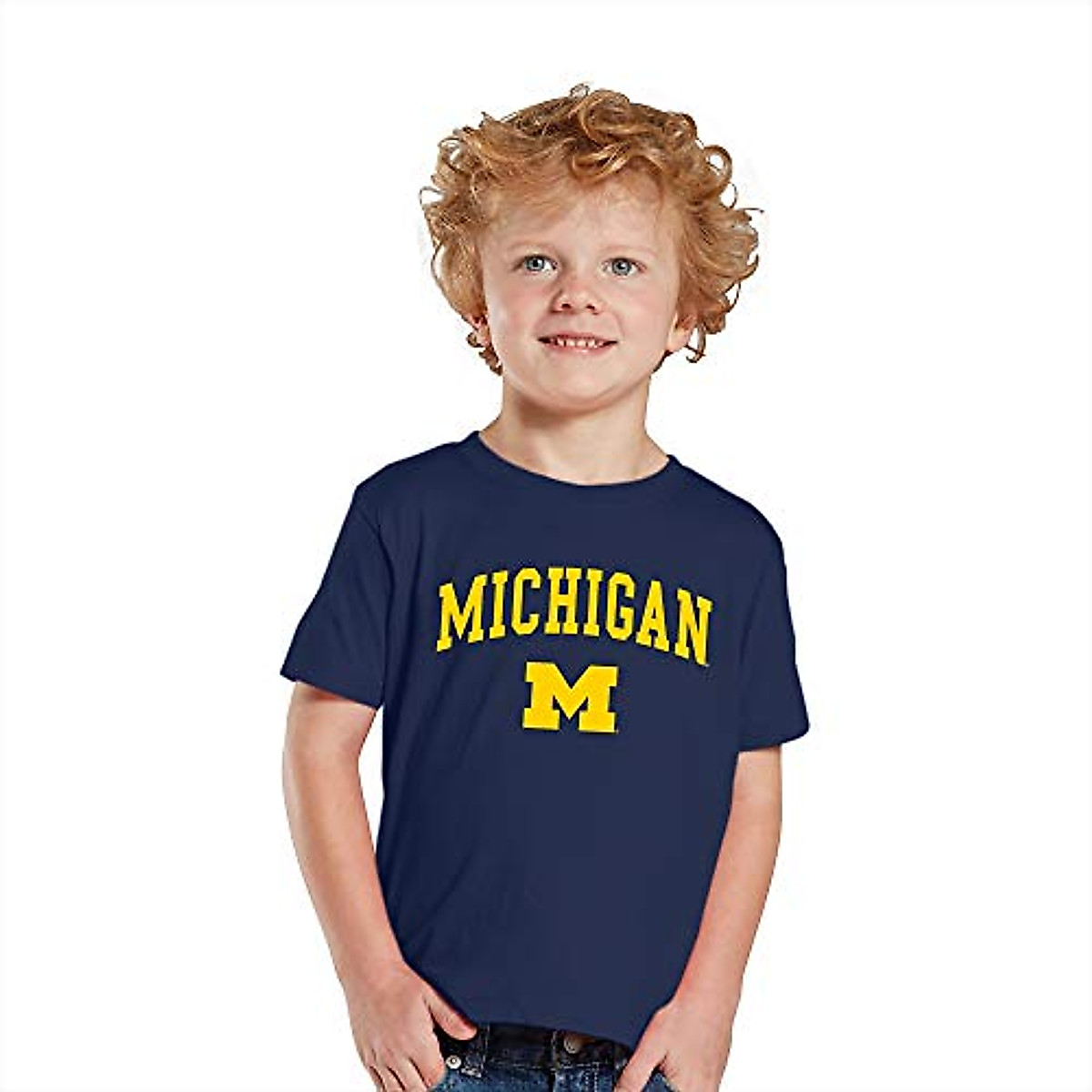 UGP Campus Apparel TS03 - Michigan Wolverines Arch Logo Toddler T Shirt 5/6T Navy
