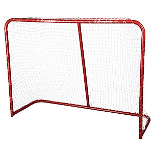 Franklin Sports Youth Street Hockey Net - Indoor + Outdoor Steel Hockey Goal for Kids Roller + Street Hockey - Portable Junior Goal - 54"