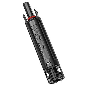 PRECIHW 30A PV Fuse Connector, Solar Fuse Holder, in-Line Solar Fuse Connector, IP68 Waterproof 1000V Male and Female Solar Fuse Connector, 30 Amp Fuse for Solar System