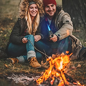 KOLTEC Butane Torch, Outdoor Windproof Cooking Torch Lighter, Refillable Adjustable Jet Flame Kitchen Butane Lighter with Safety and Fire Lock, Gift Box Package (Gas Not Included) (Camouflage)