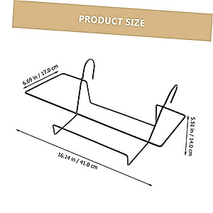 HANABASS Hanging Flower Pot Bonsai Railing Hanging Patio Balcony Basket Pots Plant Iron Holder Fence Shelf Pot Display Flowerpot Flower Planter Rack Rail Stand Crafts Rectangular Planter