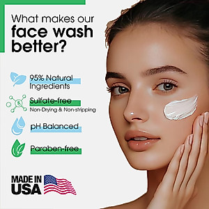 Yes To Cucumbers Daily Gentle Milk Cleanser, Soothing Face Wash That Won't Strip Your Skin & Holds Moisture, With Cucumber Extract, Soy Proteins & Green Tea, Natural, Vegan & Cruelty Free, 6 Fl Oz