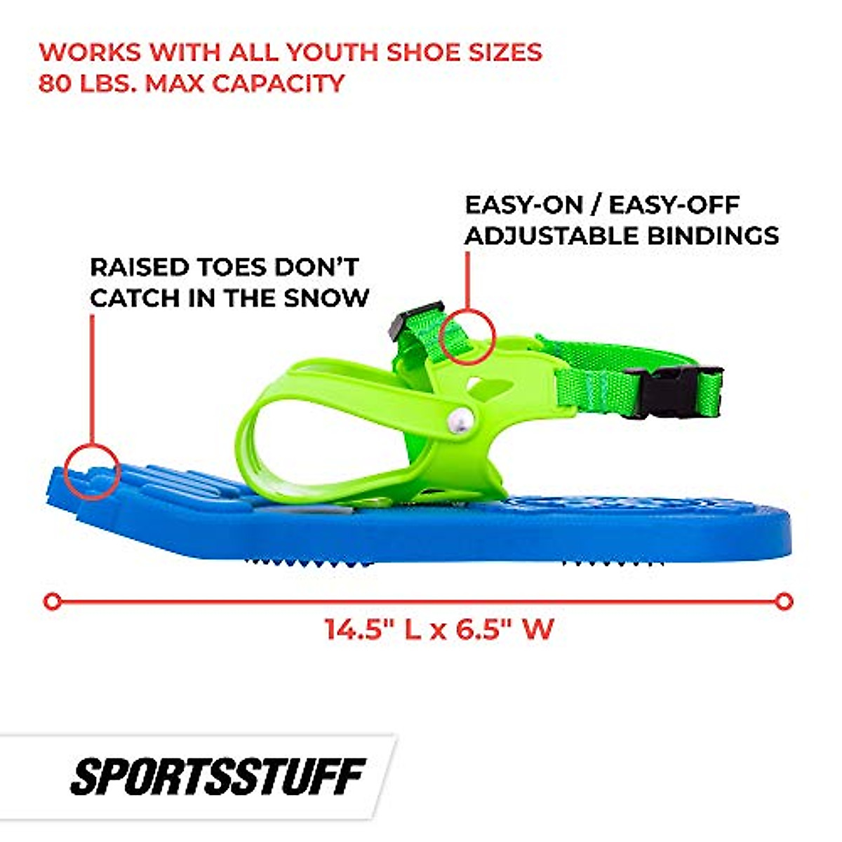 Sportsstuff Monsta Trax Kids Snowshoe for Boys and Girls