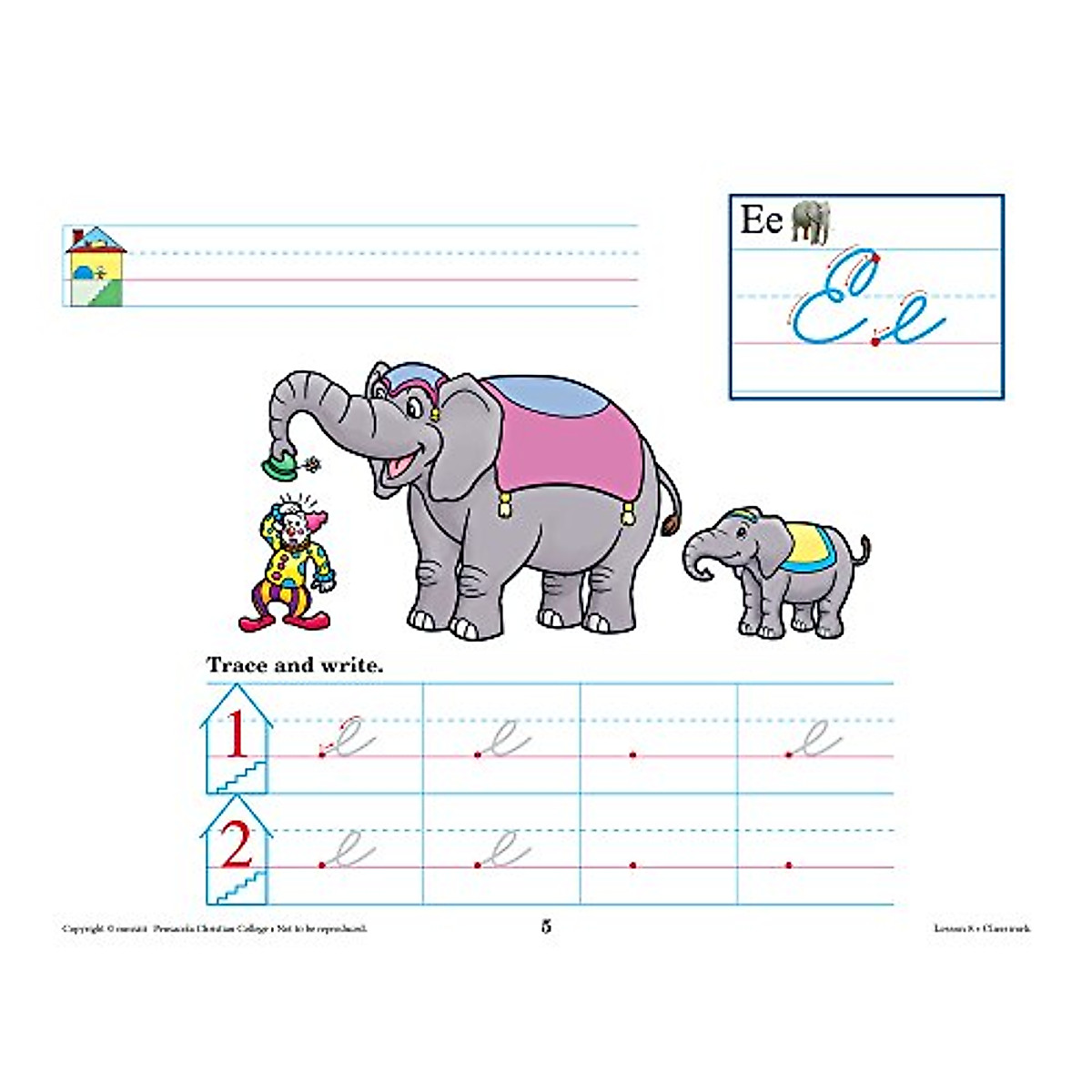Writing With Phonics K5 Cursive - Abeka 5 Year Old Kindergarten Cursive Phonics Penmanship Student Work Book
