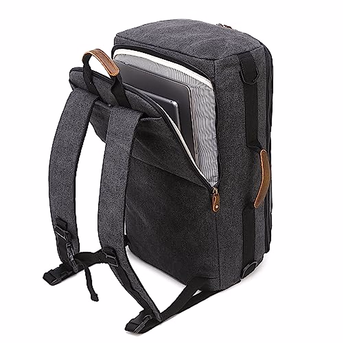 G-FAVOR Travel Backpack, Carry On Backpack 40L Large Canvas Rucksack 17 inch Laptop Backpack Duffel Bag Weekender Overnight Travel Bags