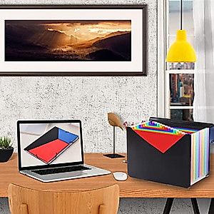 Cloudia 13 Pockets Accordion File Organizer, Expanding File Folder with Blank Labels, Super Heavyweight Monthly Accordion Folder, Desktop Accordion Folders