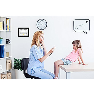 8.5x11 Black Gallery Certificate and Document Frame - Wide Molding - Includes Both Attached Hanging Hardware and Desktop Easel - Award, Certificates, Documents, a Diploma, or a Photo 8.5 x 11