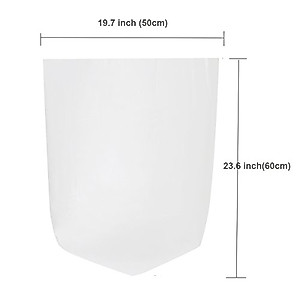 4 Gallon Trash Bags, Garbage Bags Waste Bin Strong Wastebasket Liners Bags for Kitchen Home Bedroom Bathroom Office-125 Counts (Clear White)