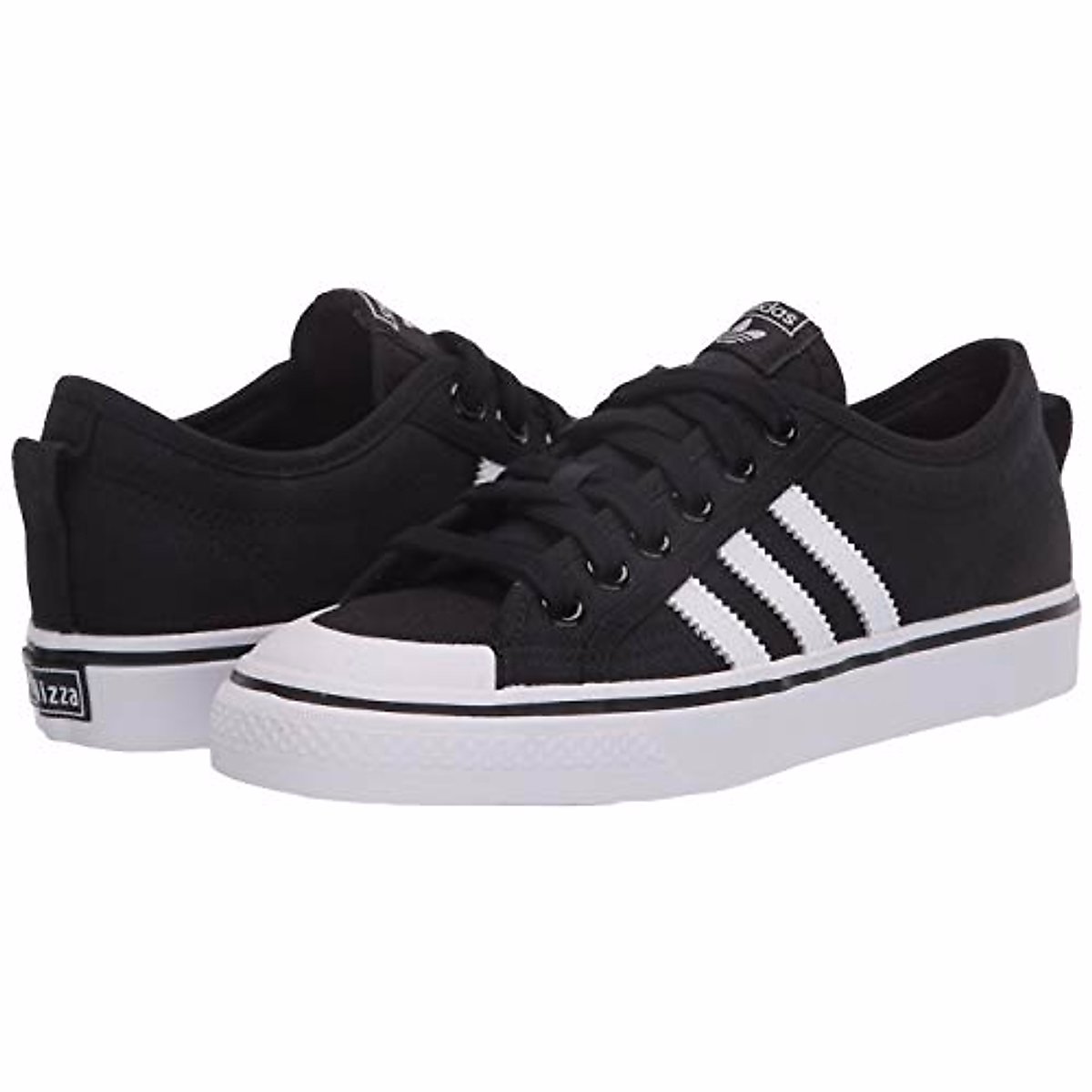 adidas Originals Men's Nizza Sneaker, Core Black/Cloud White/Cloud White, 11 M US