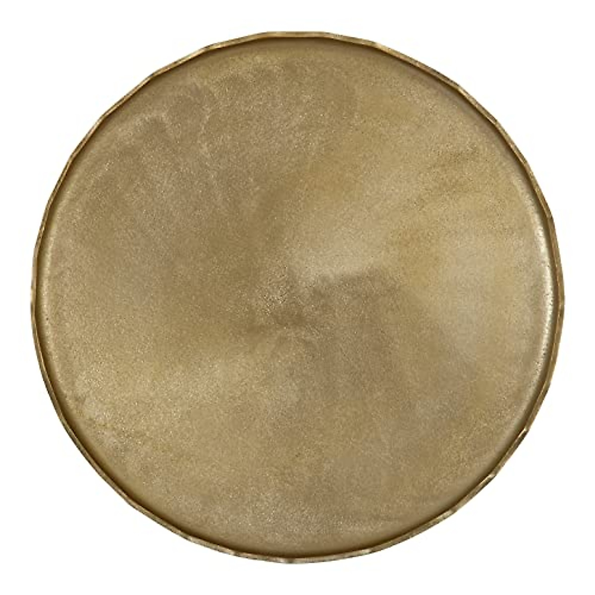 Kate and Laurel Alessia Modern Coffee Table, 25 x 25 x 15, Gold, Metal Coffee Table with Antique Detailing for Storage and Display